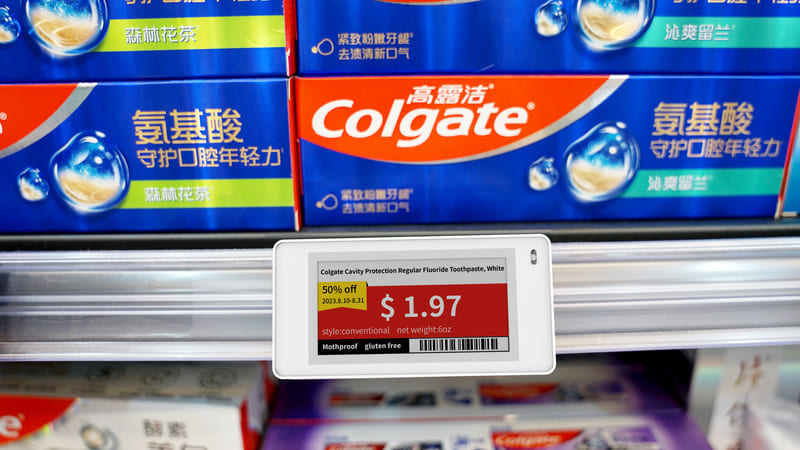 electronic price tags for grocery stores